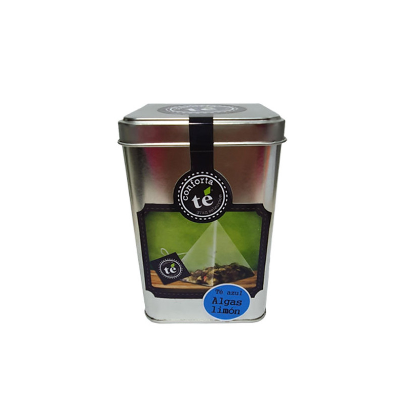 Té Azul Algas/Limón Pirámide · Confortate