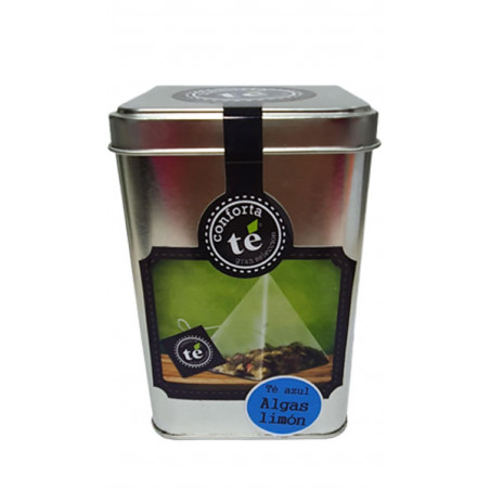 Té Azul Algas/Limón Pirámide · Confortate